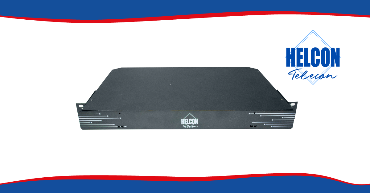 Distribuidor interno óptico com 1U padrão 19 polegadas || HELCON TELECOM